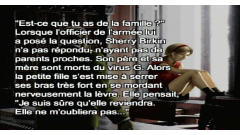 Document - Bonus: EPILOGUE DE SHERRY (RE3 (1999)) - les-archives ...
